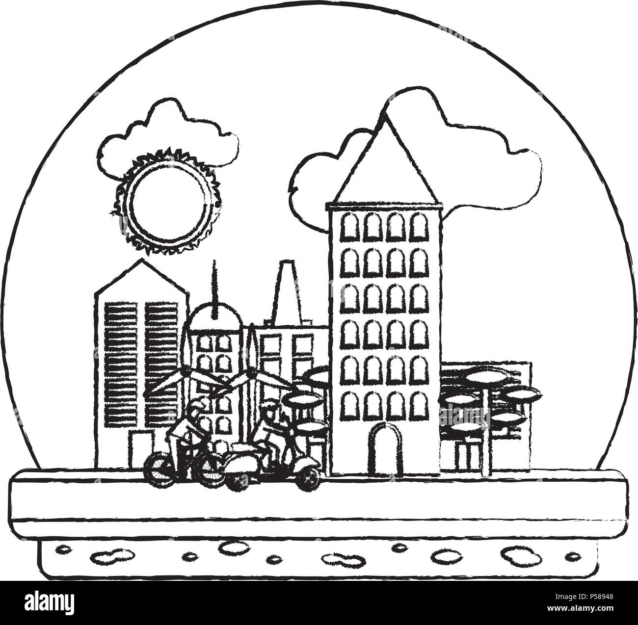 Ecosistemas urbanos Banque d'images vectorielles - Alamy