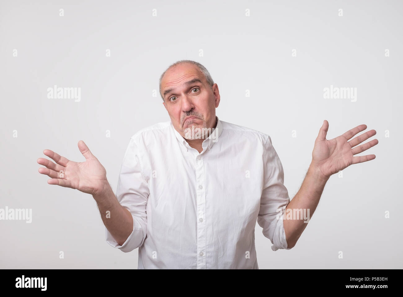 Bonhomme blanc perplexe Banque de photographies et d’images à haute ...