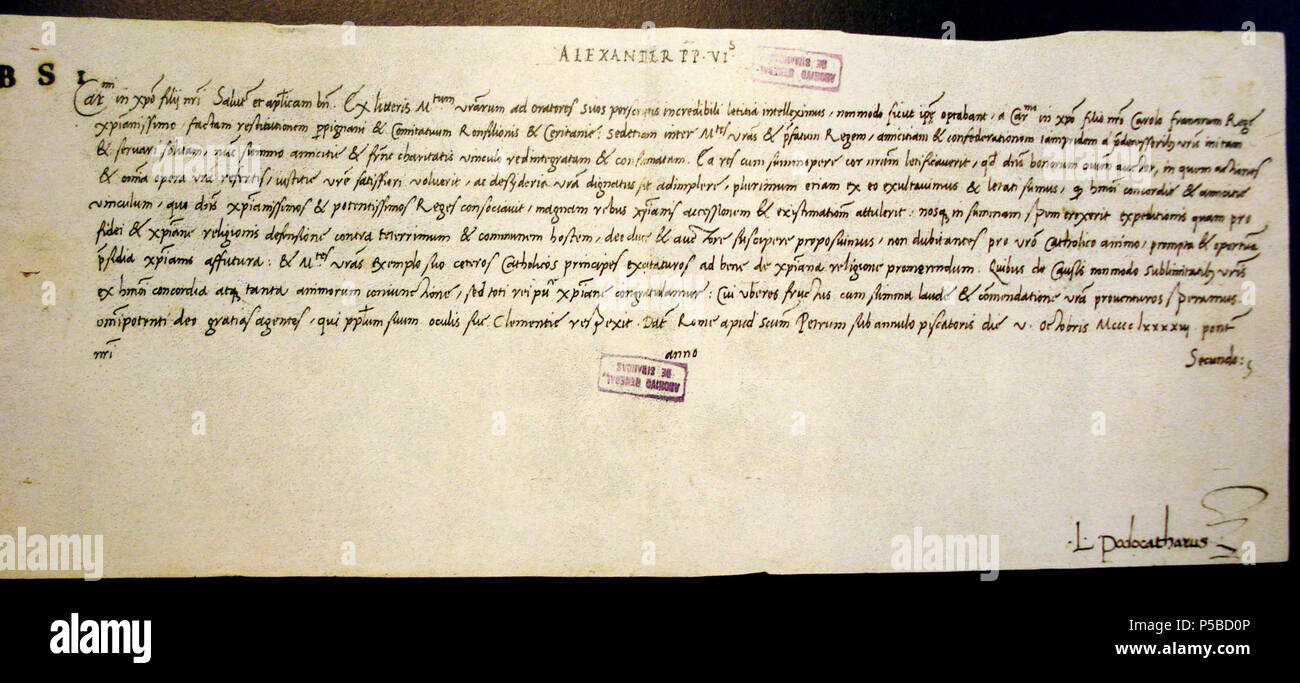 Papa alejandro vi rodrigo borgia Banque de photographies et d’images à ...