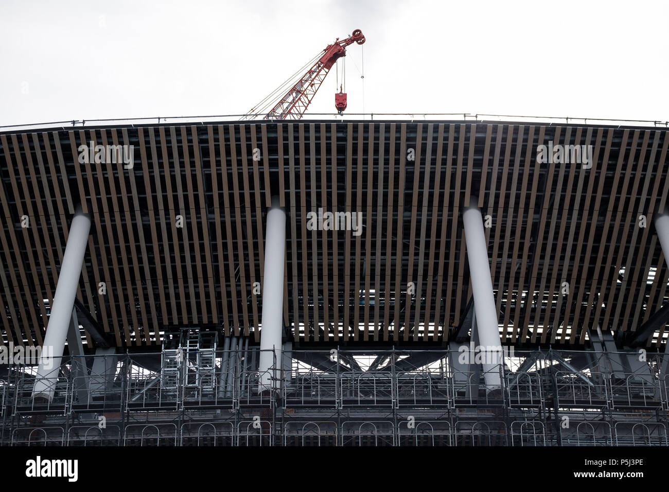 Le Japon pour la construction du stade national de Tokyo continue pour les Jeux Olympiques de ...