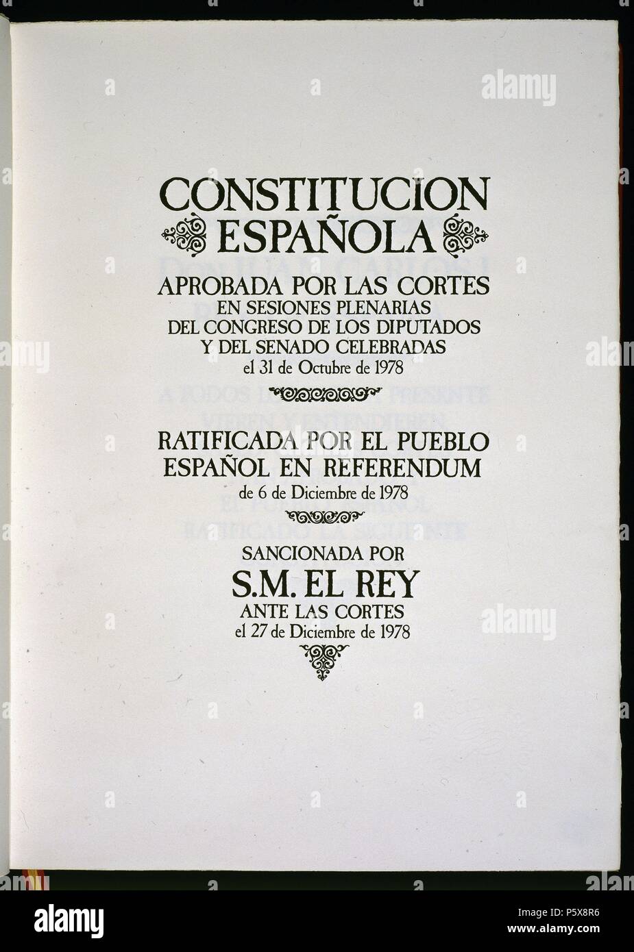 Constitucion 1978 Banque de photographies et d’images à haute ...