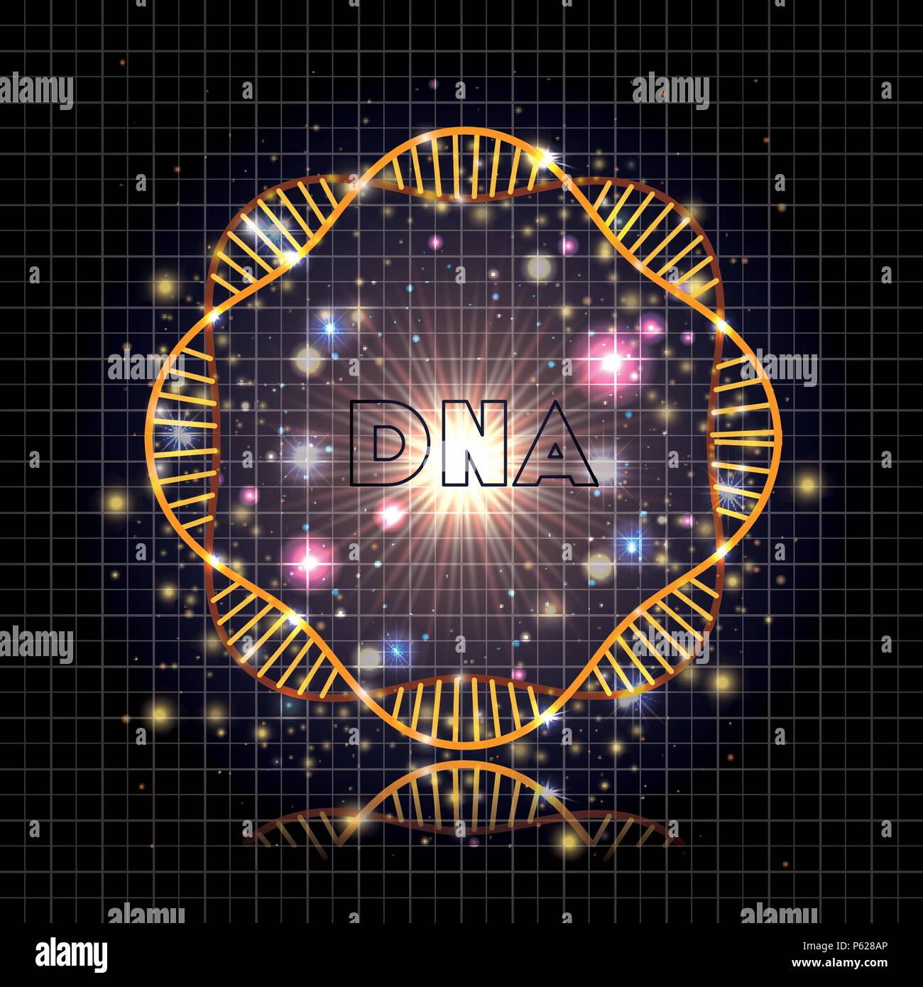 Molécule d'adn circulaire Banque d'images vectorielles - Alamy