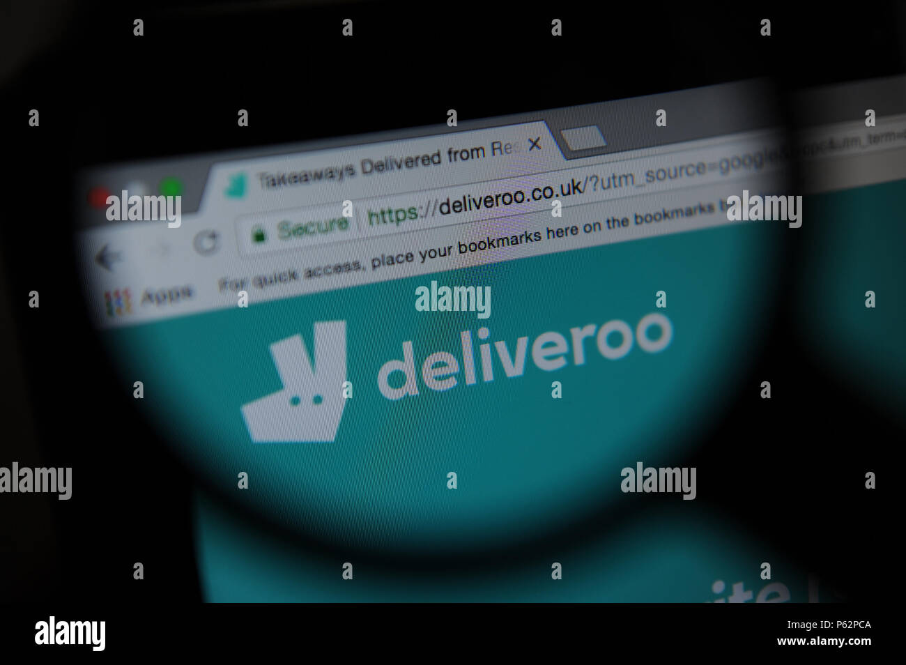 Deliveroo screen Banque de photographies et d’images à haute résolution ...