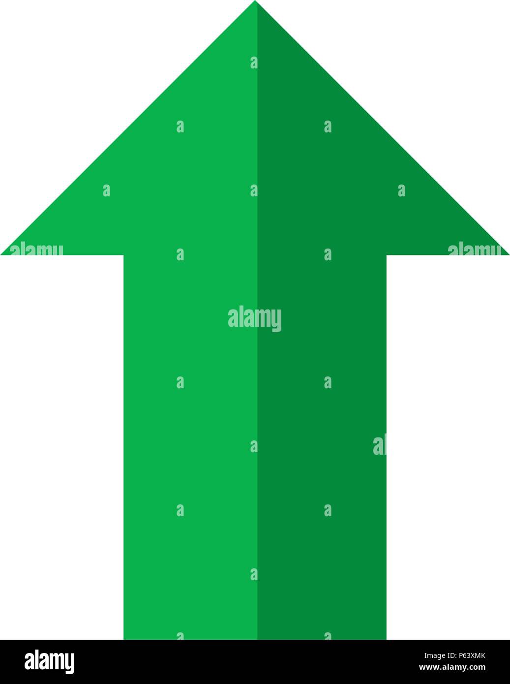 Flèche haut pictogramme diagramme vector illustration Image Vectorielle ...