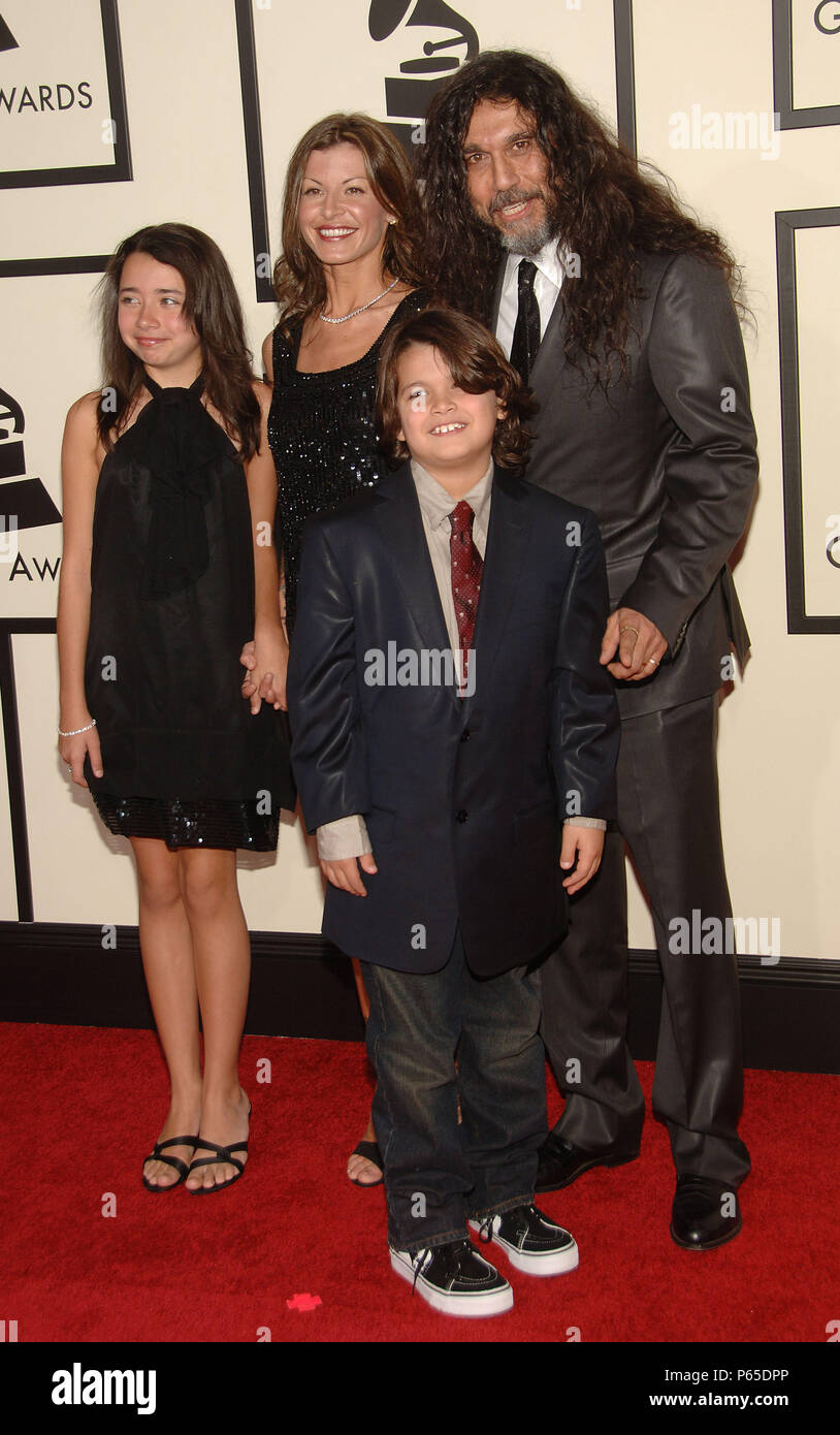 Slayer Tom Araya arrivant au 50e Grammy Award au Staples Center de Los ...
