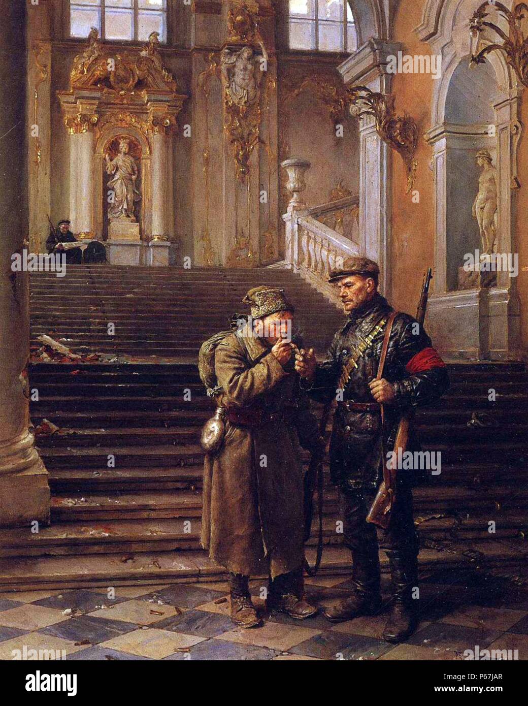 Vladimir serov soviétique art russe palais d'hiver révolution russe Banque de photographies et d ...