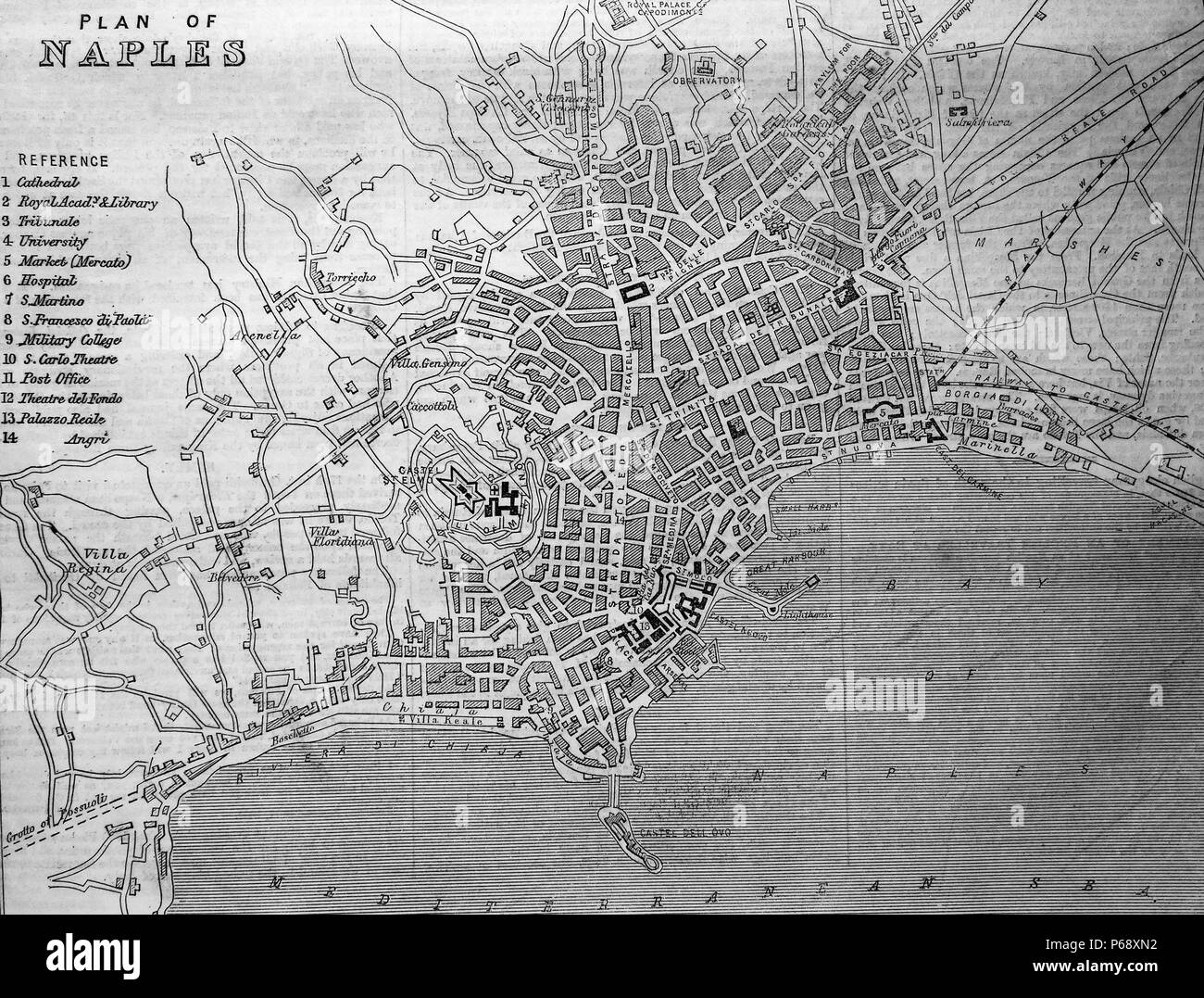 Naples map Banque de photographies et d’images à haute résolution - Alamy