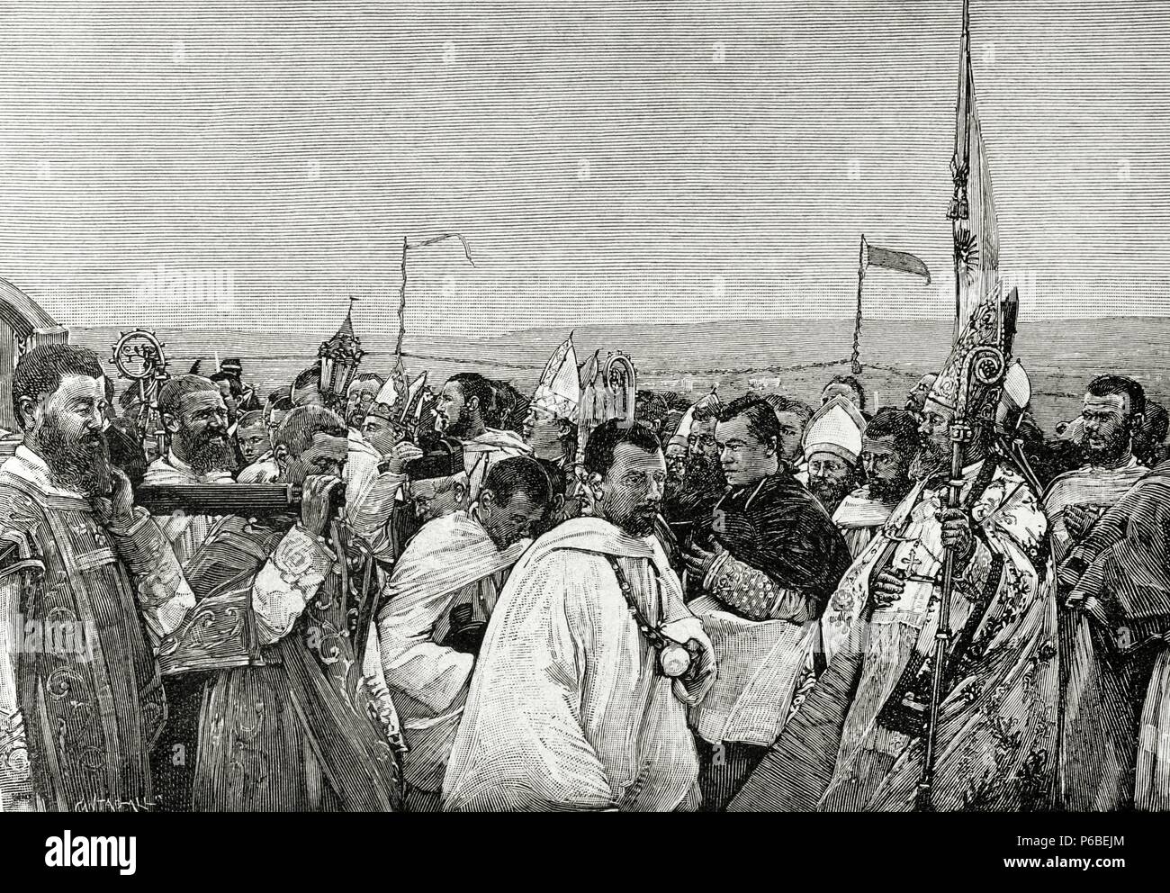 Charles Lavigerie (1825-1892). Missionnaire français et le cardinal. Le ...