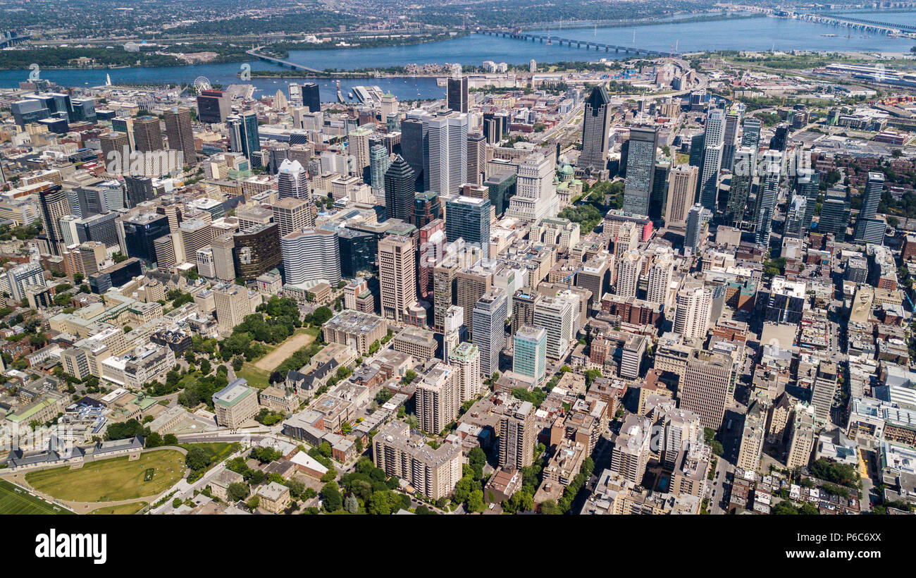 Vue aérienne de montréal Banque de photographies et d’images à haute ...