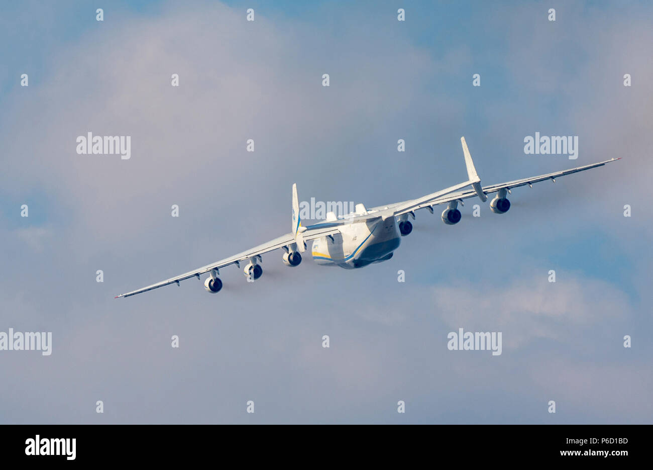 Antonov An-225 Mriya avion décolle de l'aéroport am See à Kiev, Ukraine ...
