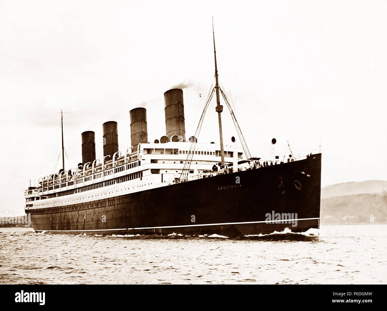 The cunard liner aquitania Banque de photographies et d’images à haute ...