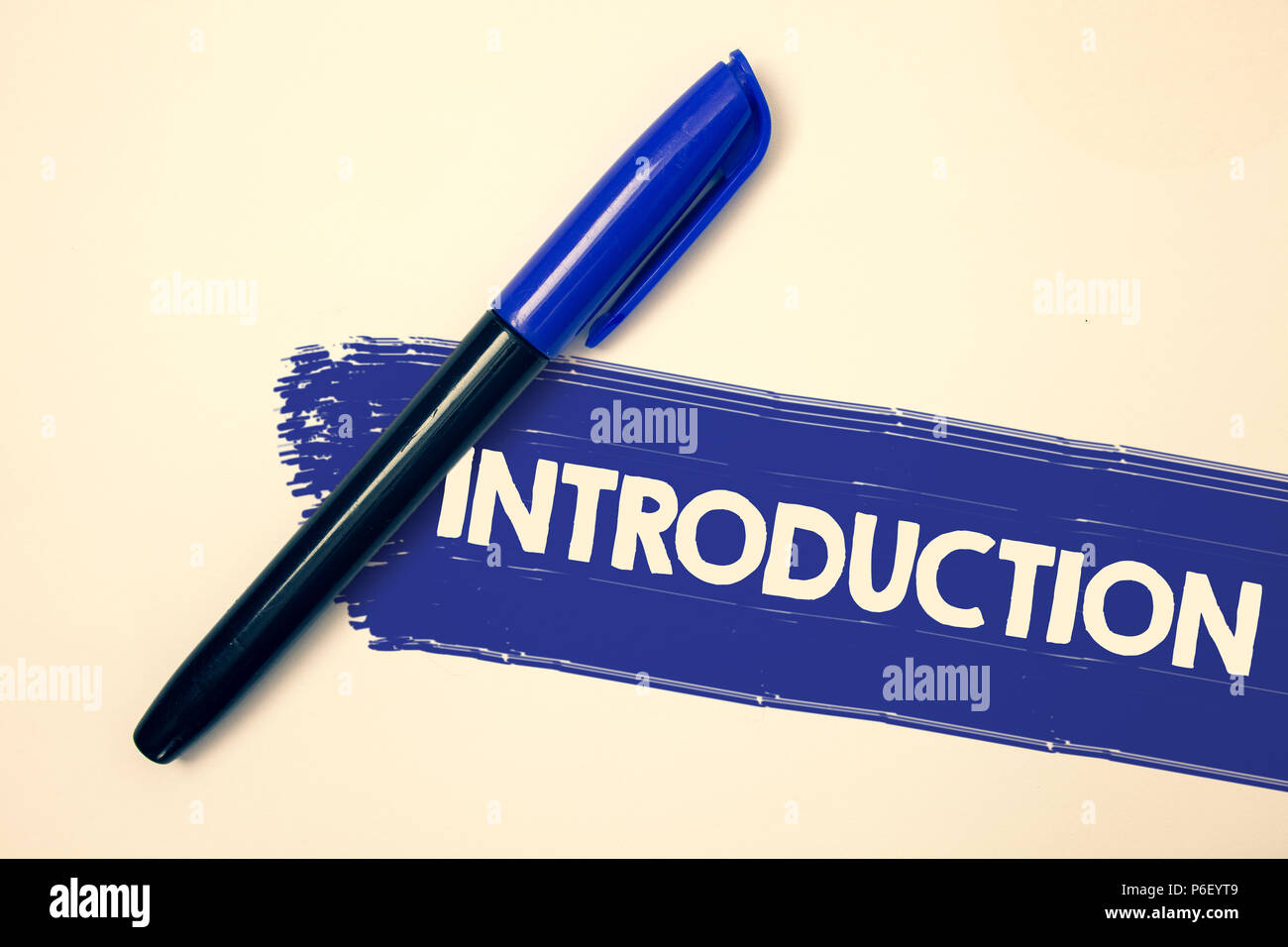 Introduction L'écriture de texte Word. Concept d'affaires pour Première partie d'un document ...