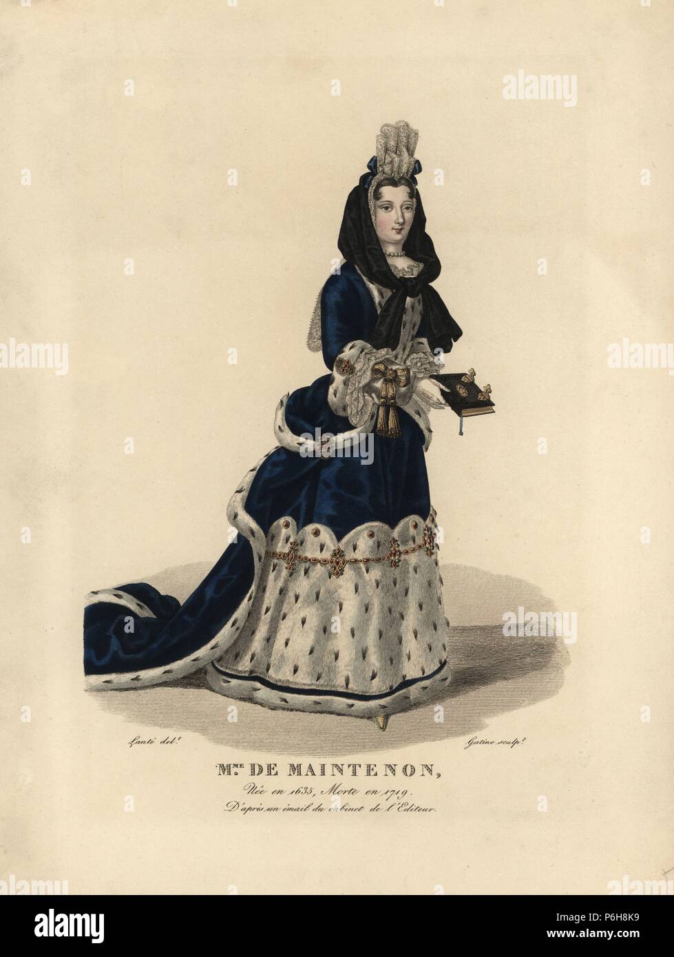 Françoise d'Aubigne, Marquise de Maintenon, épouse du roi Louis XIV de ...