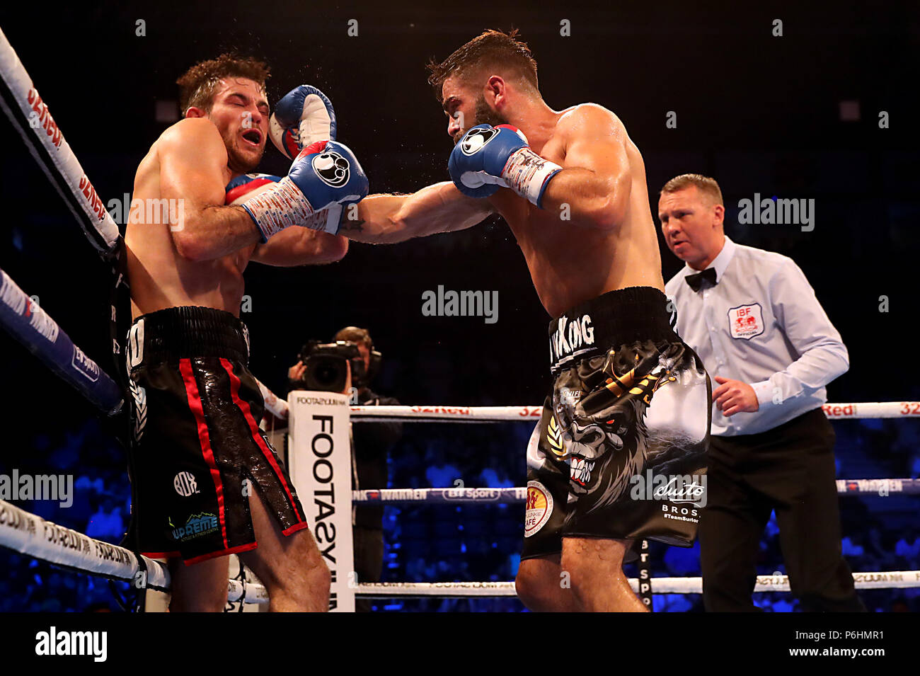 Championnat intercontinental ibf poids plume Banque de photographies et ...