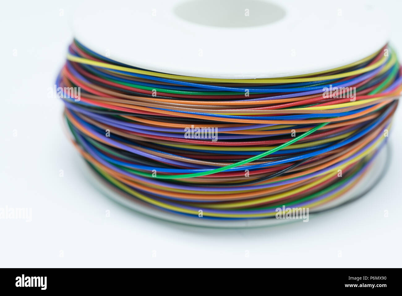 Câblage électrique câblage électrique de l'installation Photo Stock - Alamy