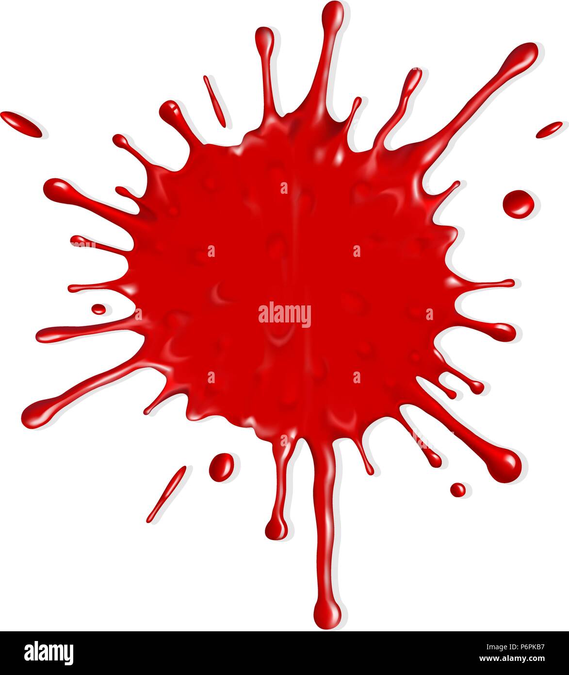 Tache rouge sur fond blanc. Mesh. Masque de découpe Image Vectorielle ...