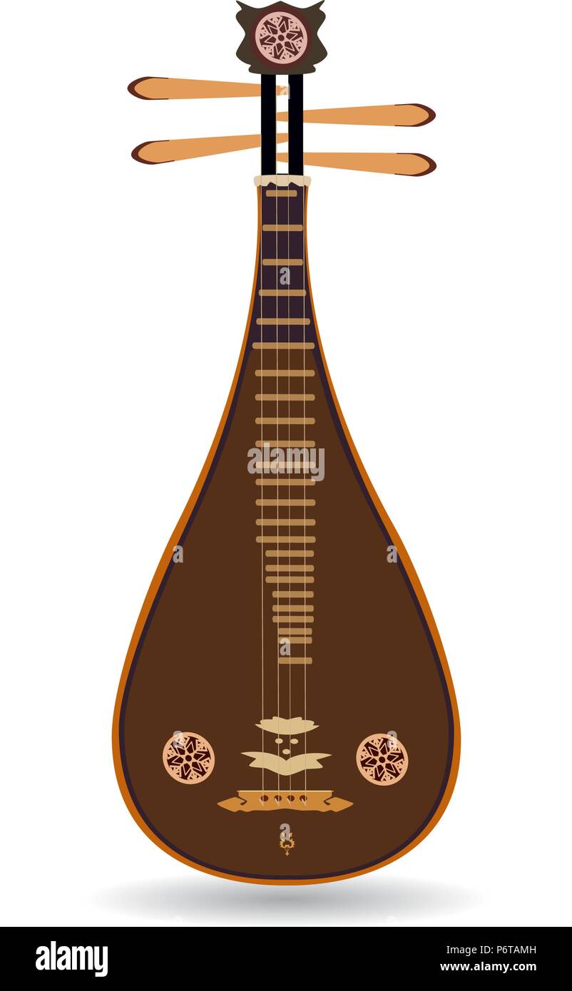 Pipa china chinese lute Banque d'images vectorielles - Alamy