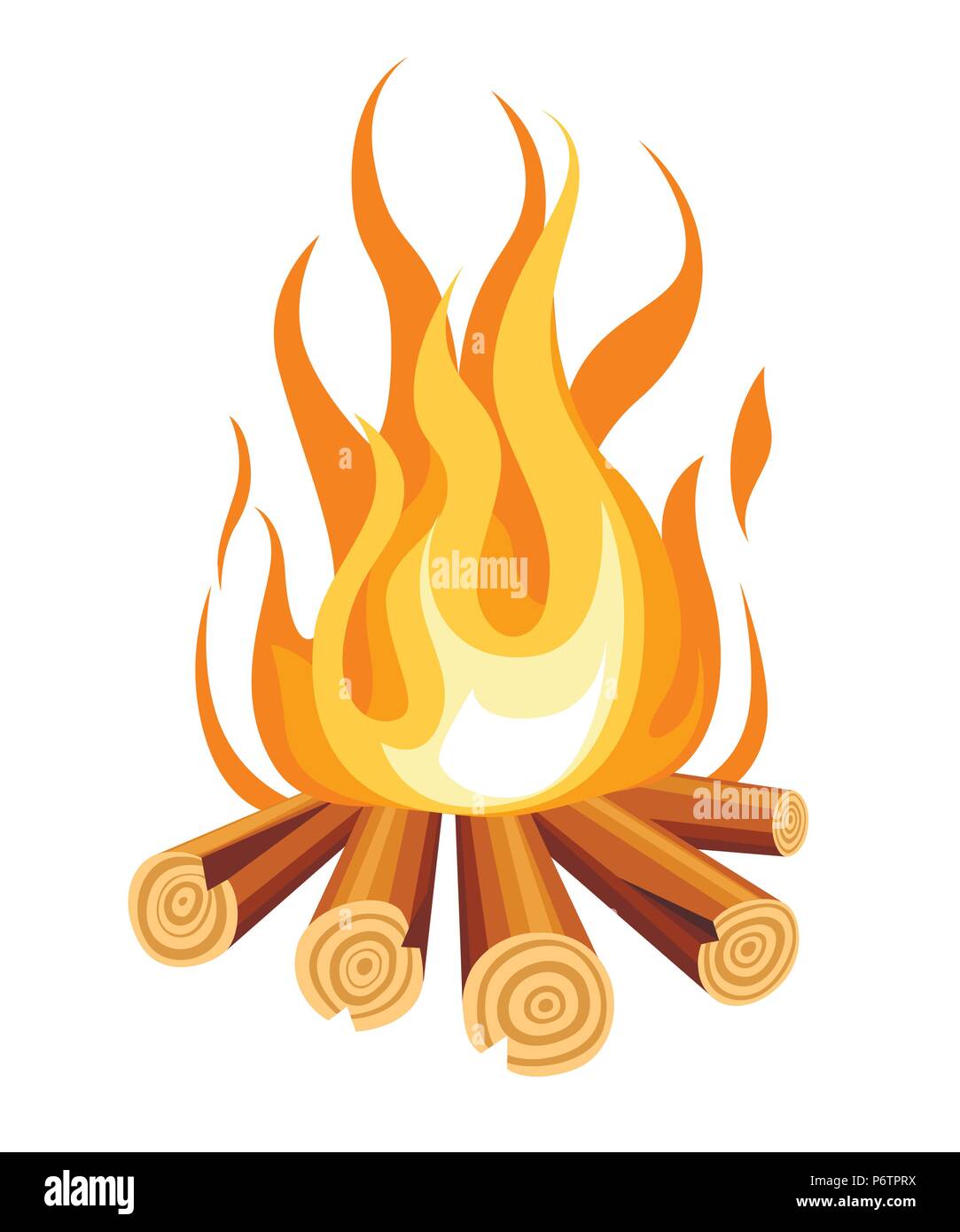 Combustion au bois Banque d'images vectorielles - Alamy