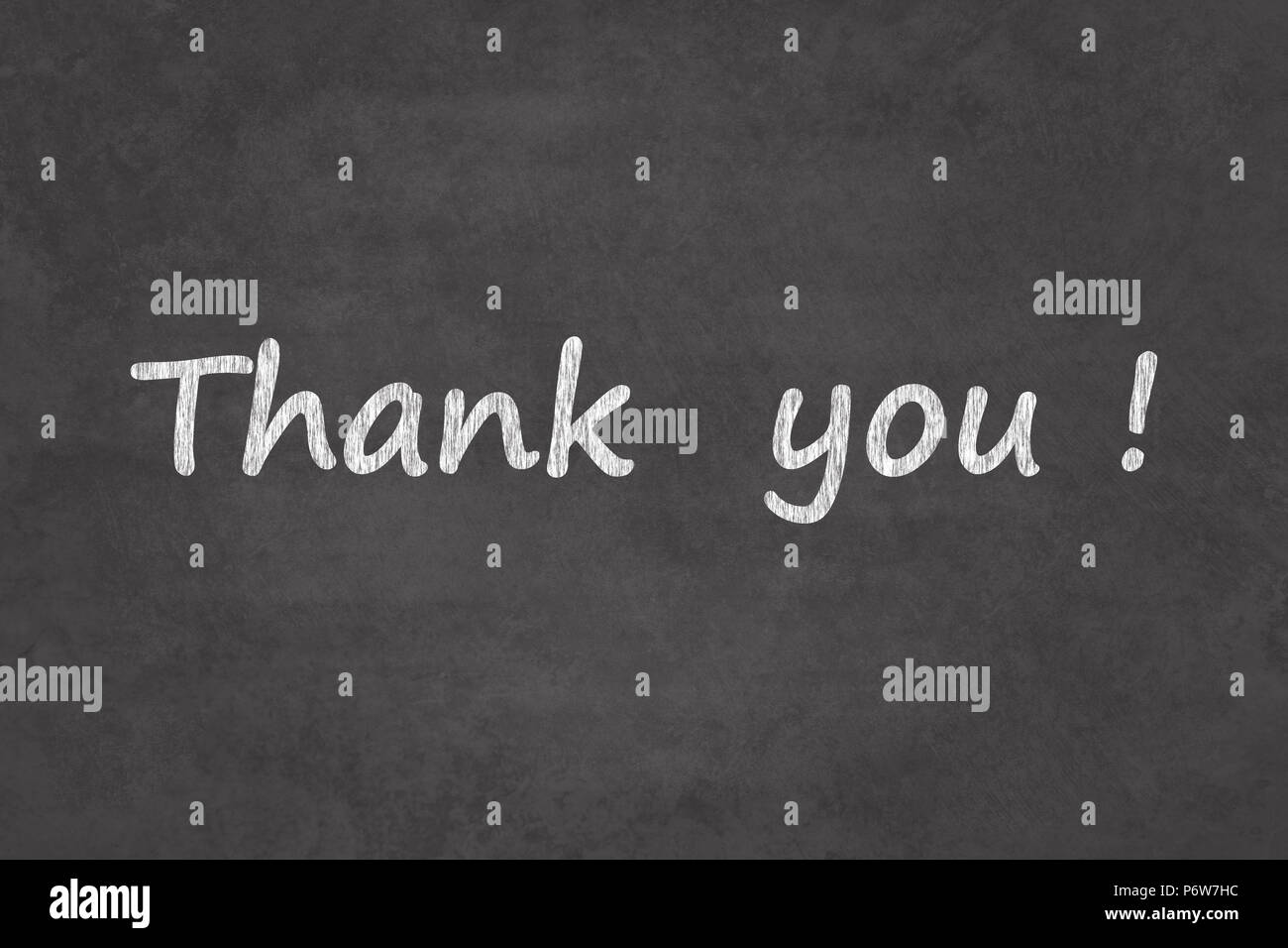 Merci signe sur le tableau de l'école Photo Stock - Alamy