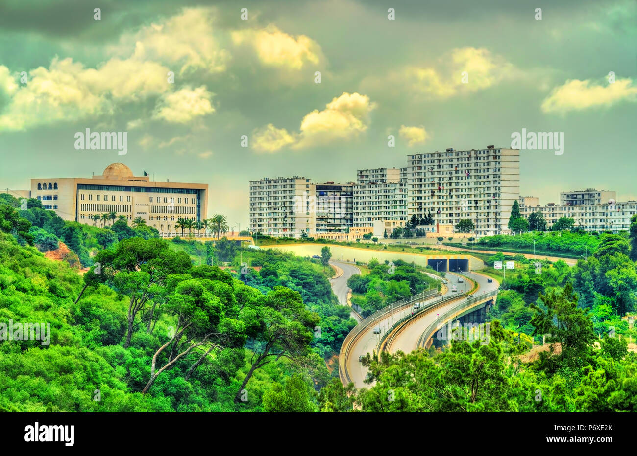 Vue sur le centre-ville d'Alger en Algérie Photo Stock - Alamy