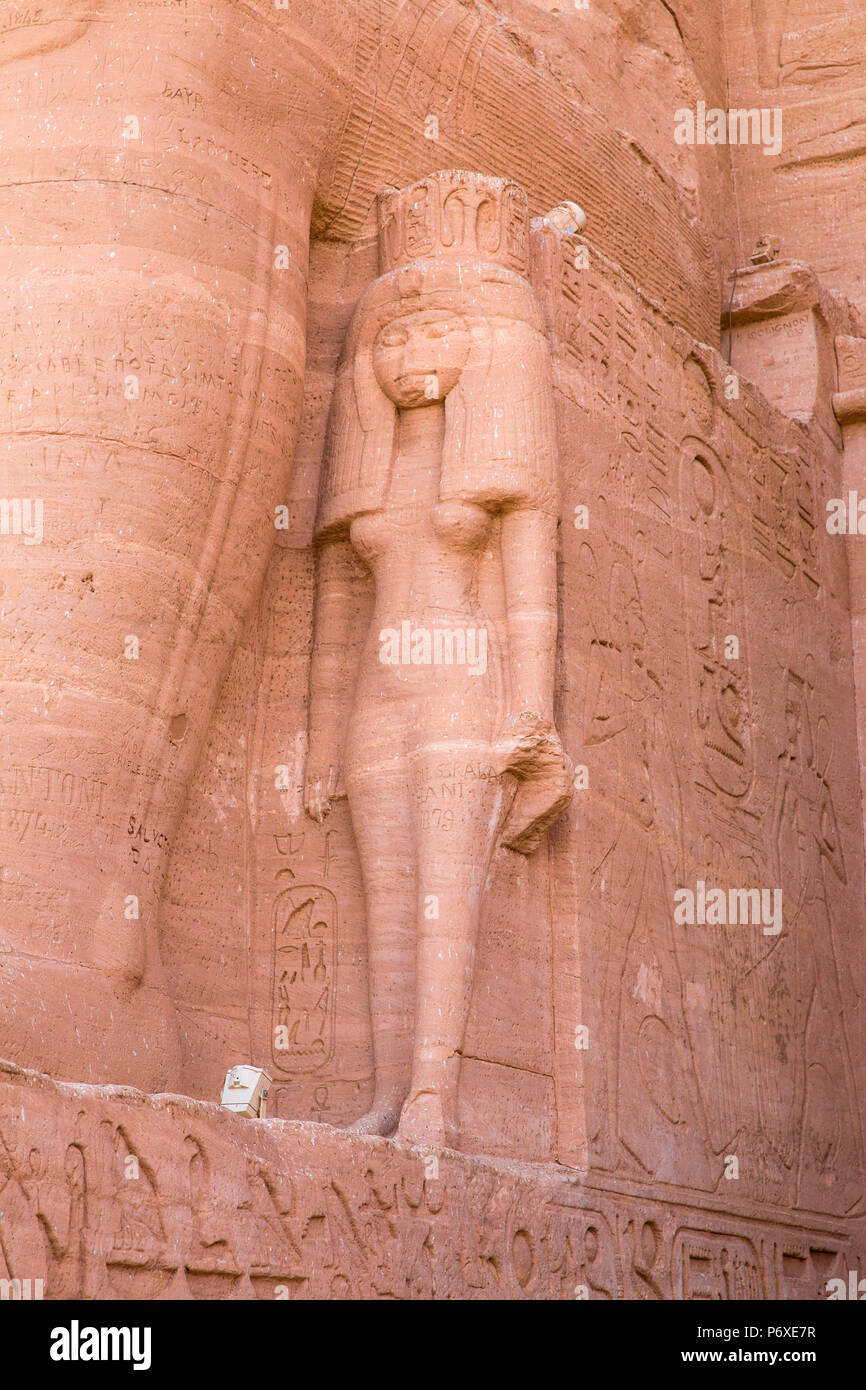L'Egypte, Abou Simbel, le Grand Temple, connu sous le nom de temple de ...
