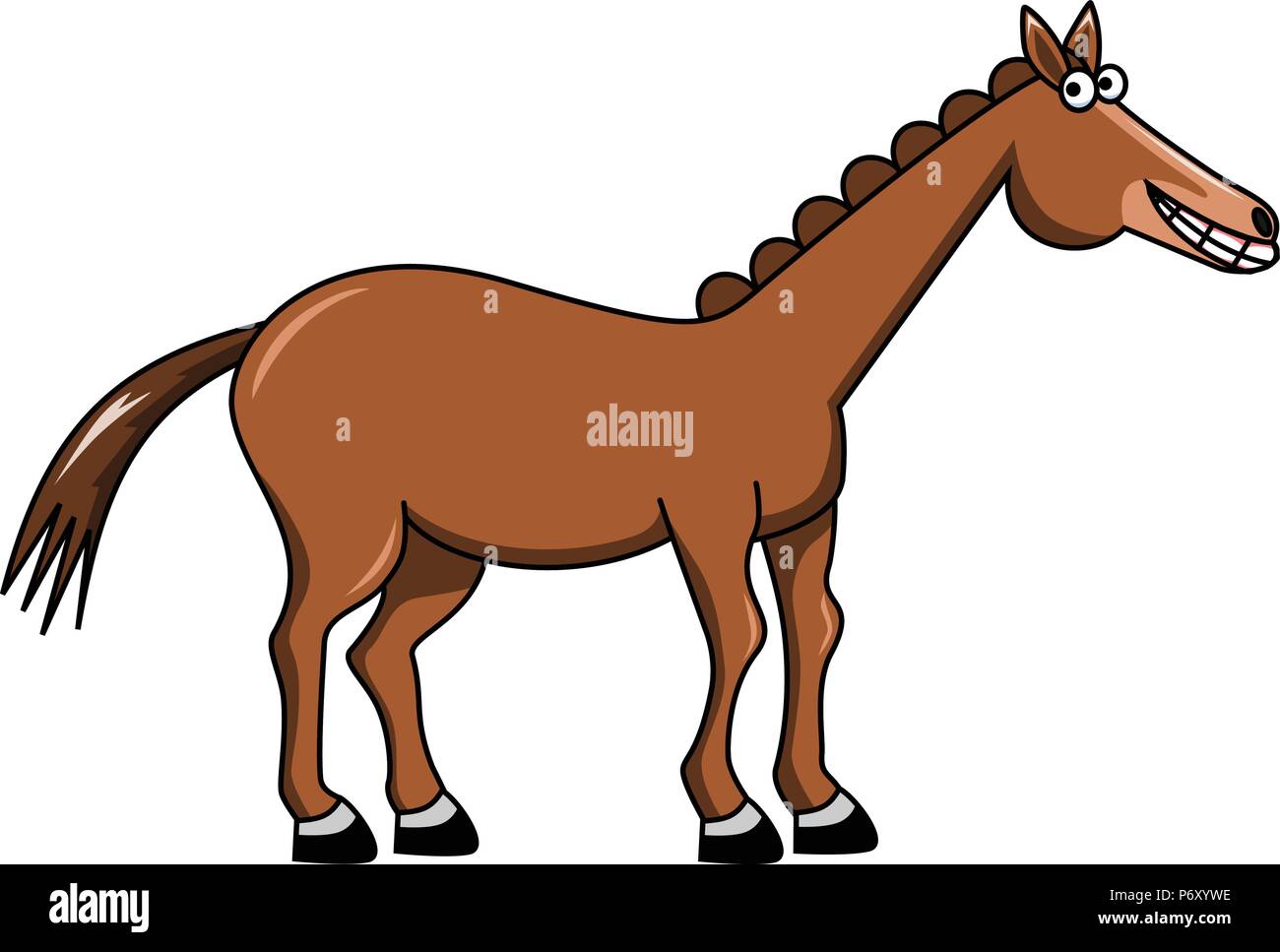 Cheval cartoon Banque d'images détourées - Alamy