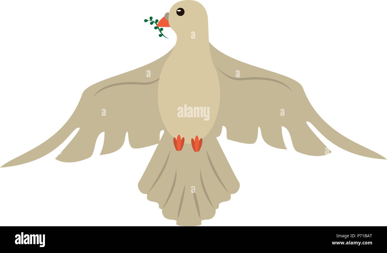 Colombe symbole cartoon Image Vectorielle Stock - Alamy