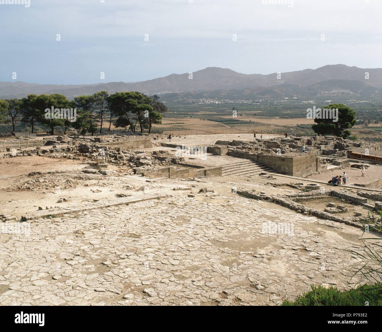 La Grèce. Île de Crète. La civilisation minoenne. Palais de Paistos. L ...