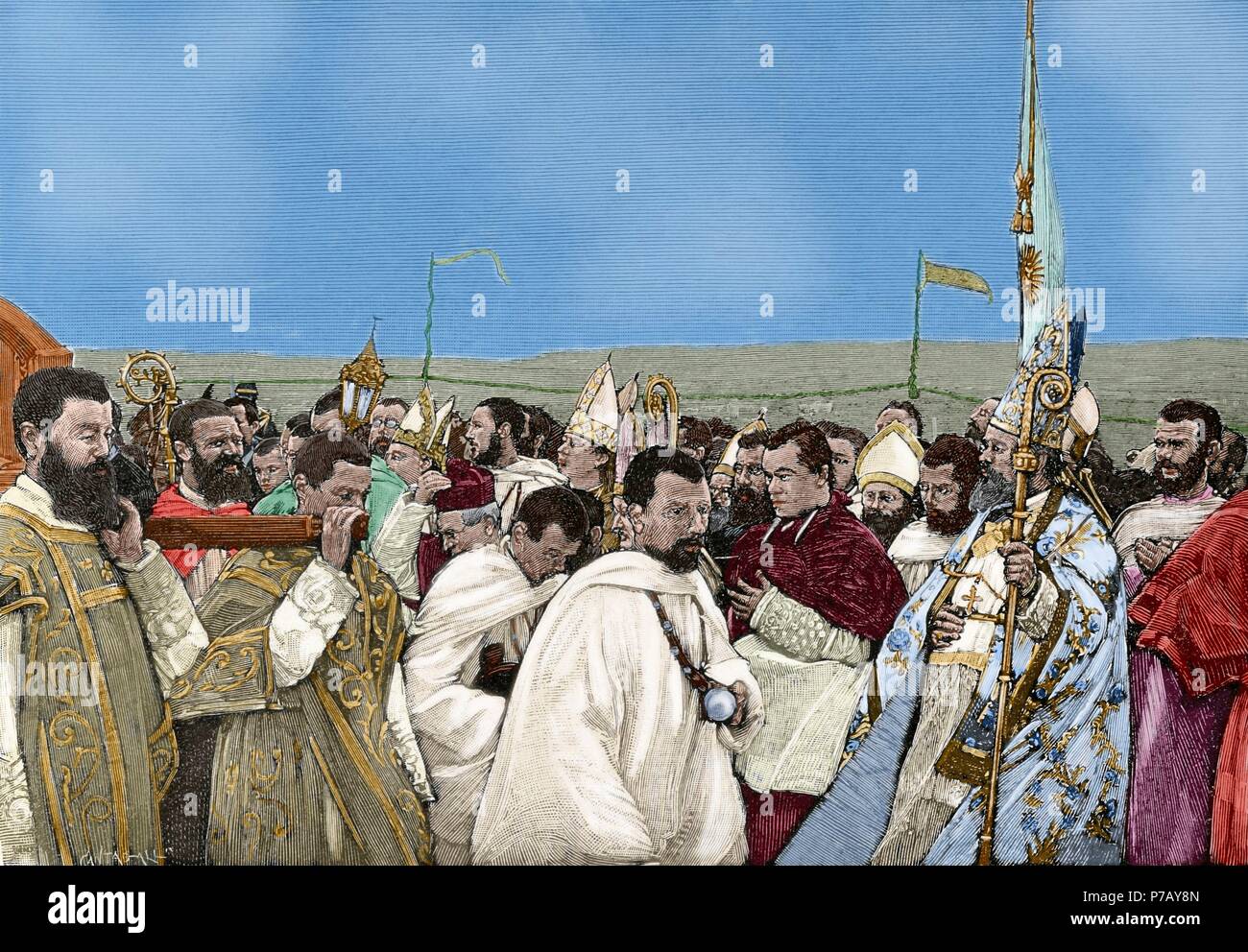 Charles Lavigerie (1825-1892). Missionnaire français et le cardinal. Le ...