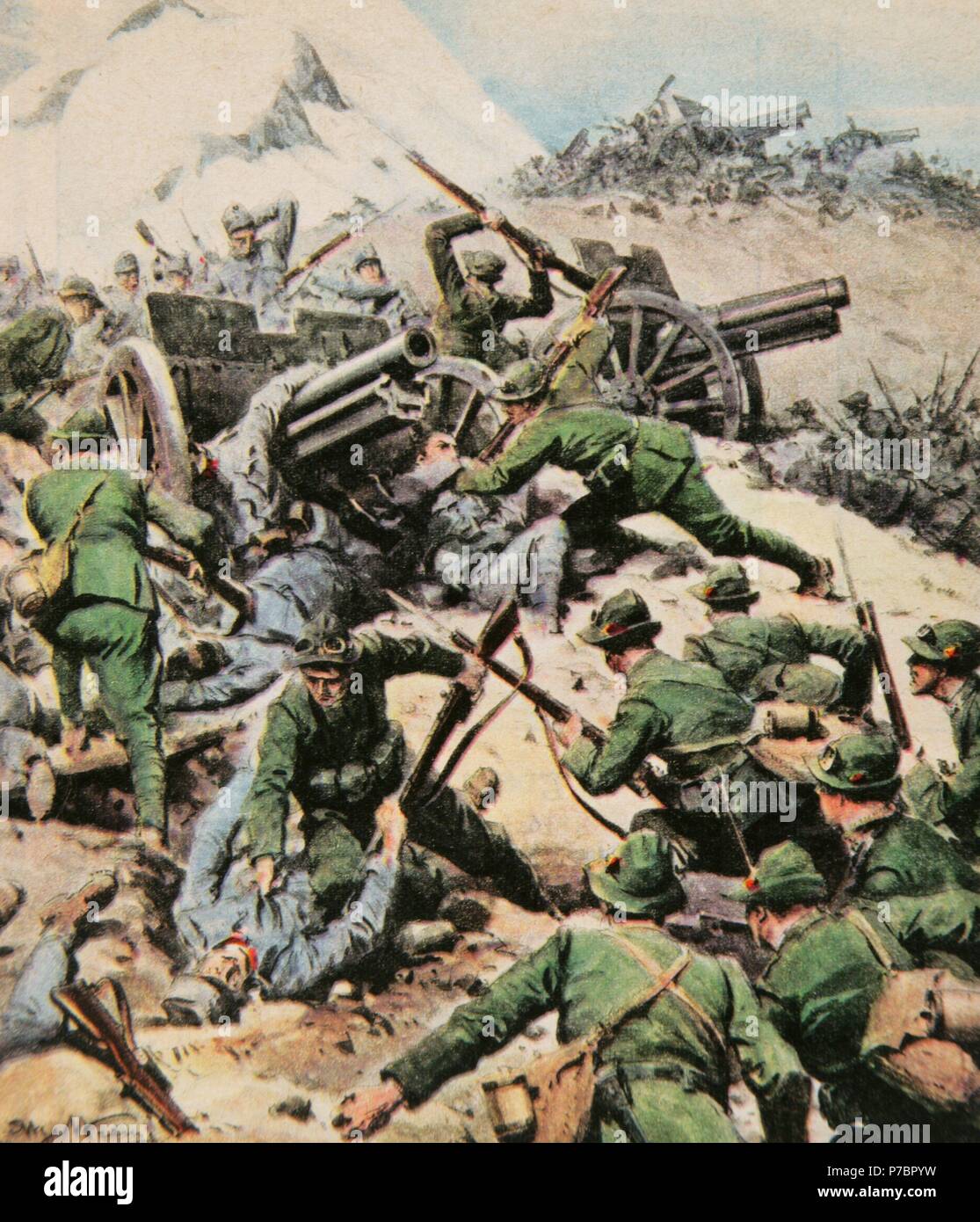 La Première Guerre mondiale (1914-1918). Front italien. L'armée ...