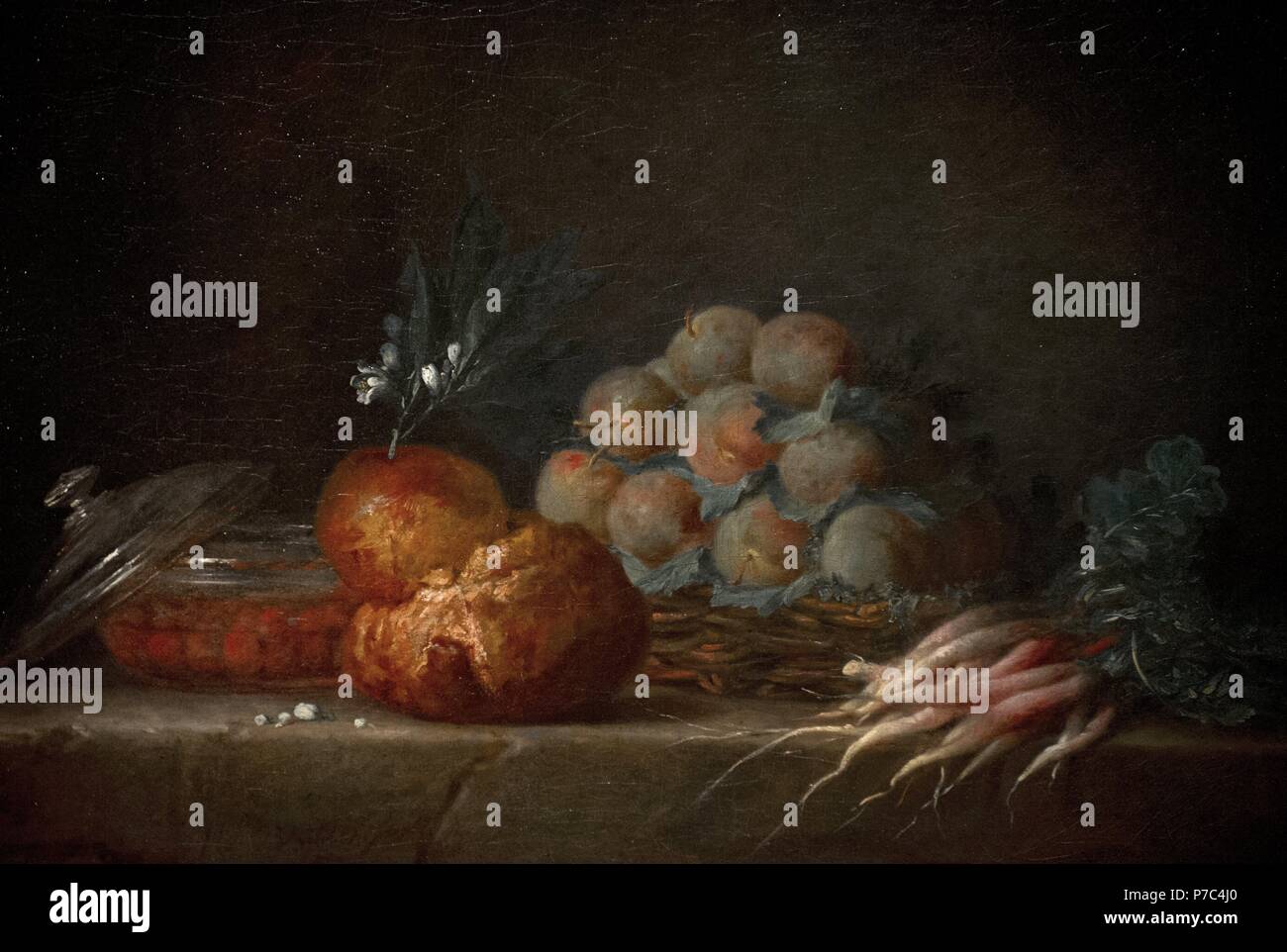 Nature morte fruits legumes tableau Banque de photographies et d’images ...