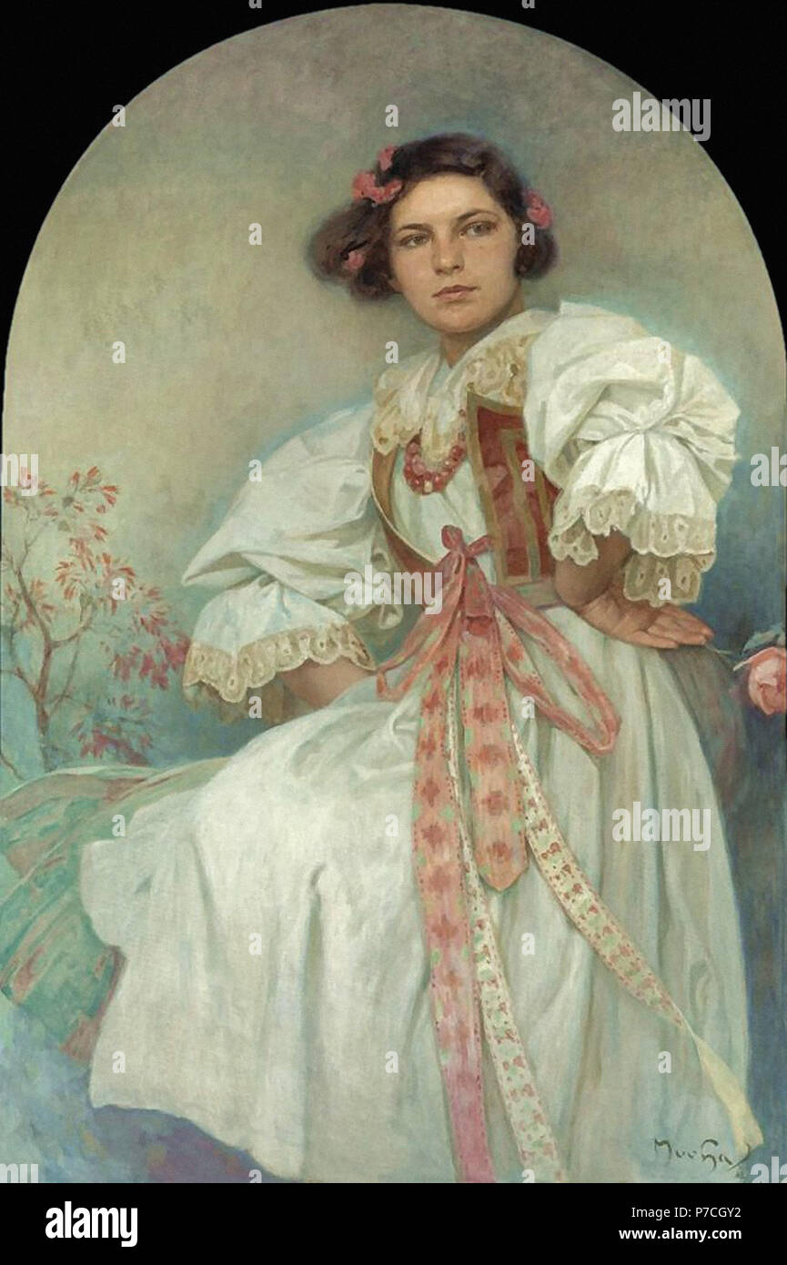 Alphonse Mucha Portrait Banque d'image et photos - Alamy