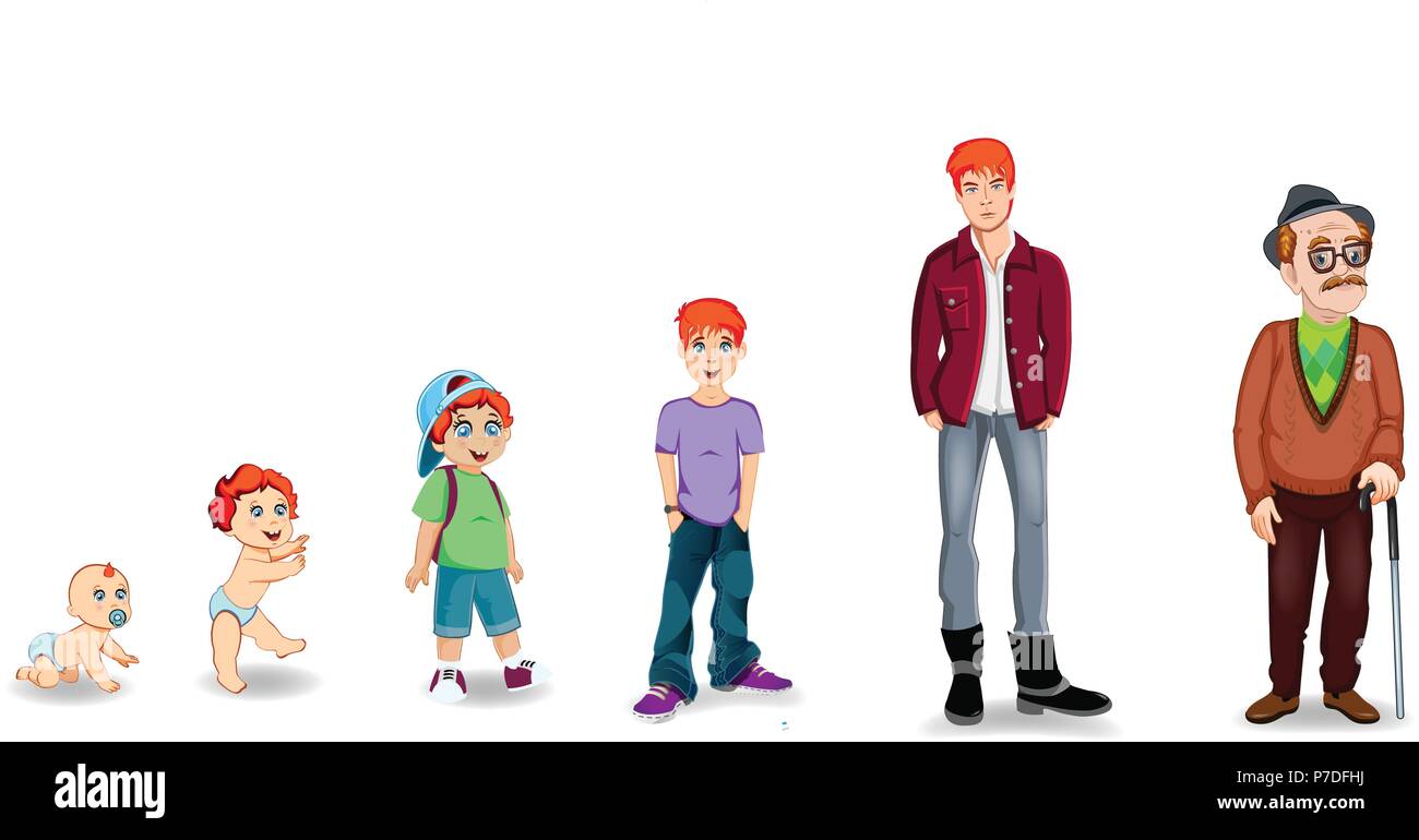 Baby to man evolution Banque de photographies et d’images à haute ...