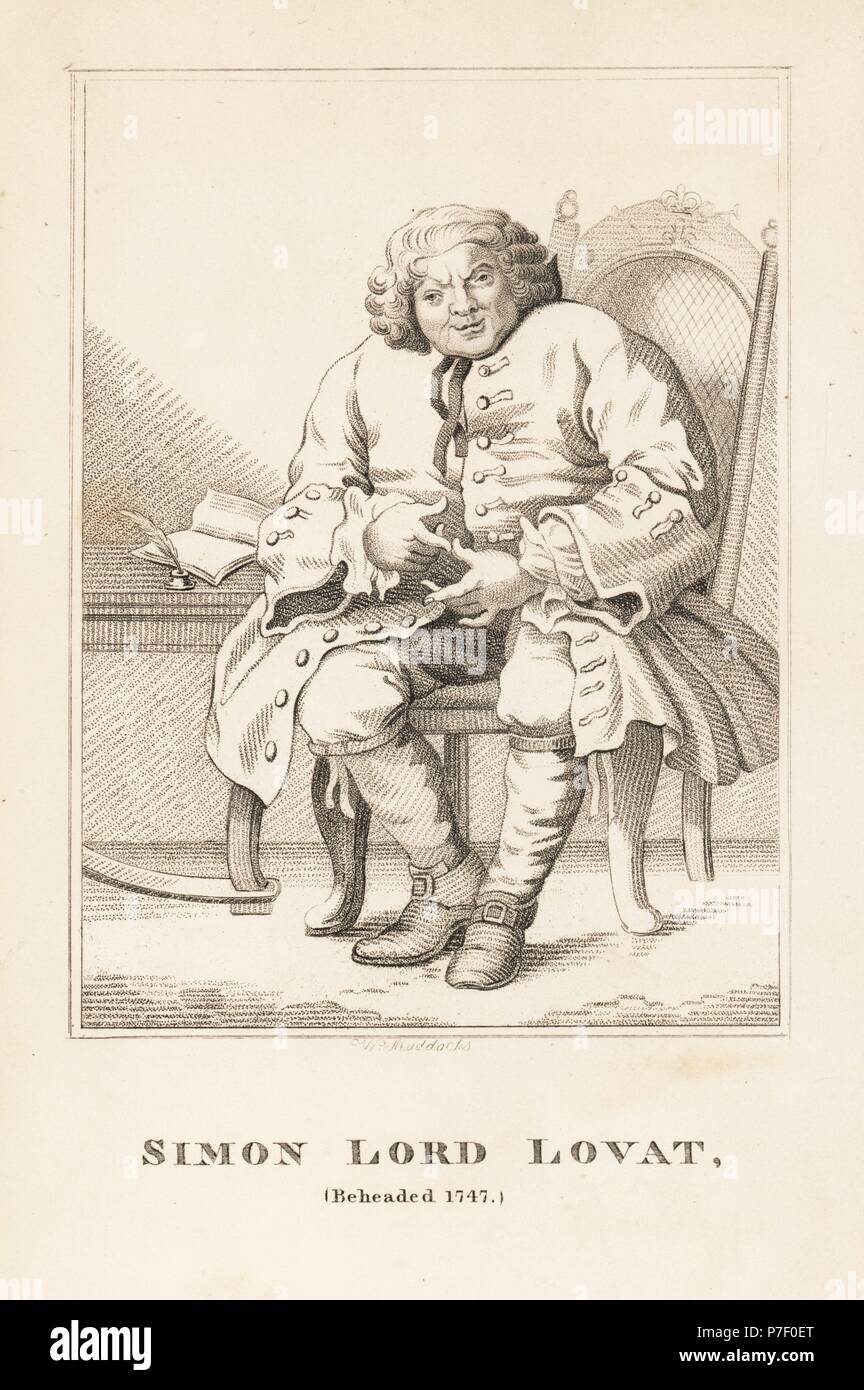 Lord Simon Lovat, violeur reconnu et traître, décapité en 1747. La ...