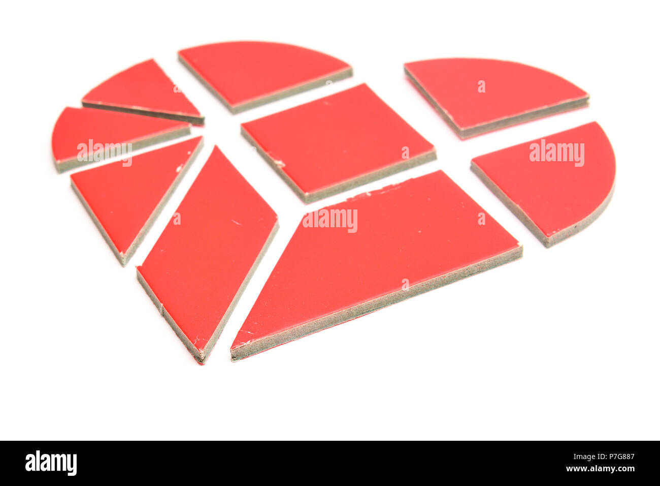 Tangram de coeur Banque de photographies et d’images à haute résolution ...