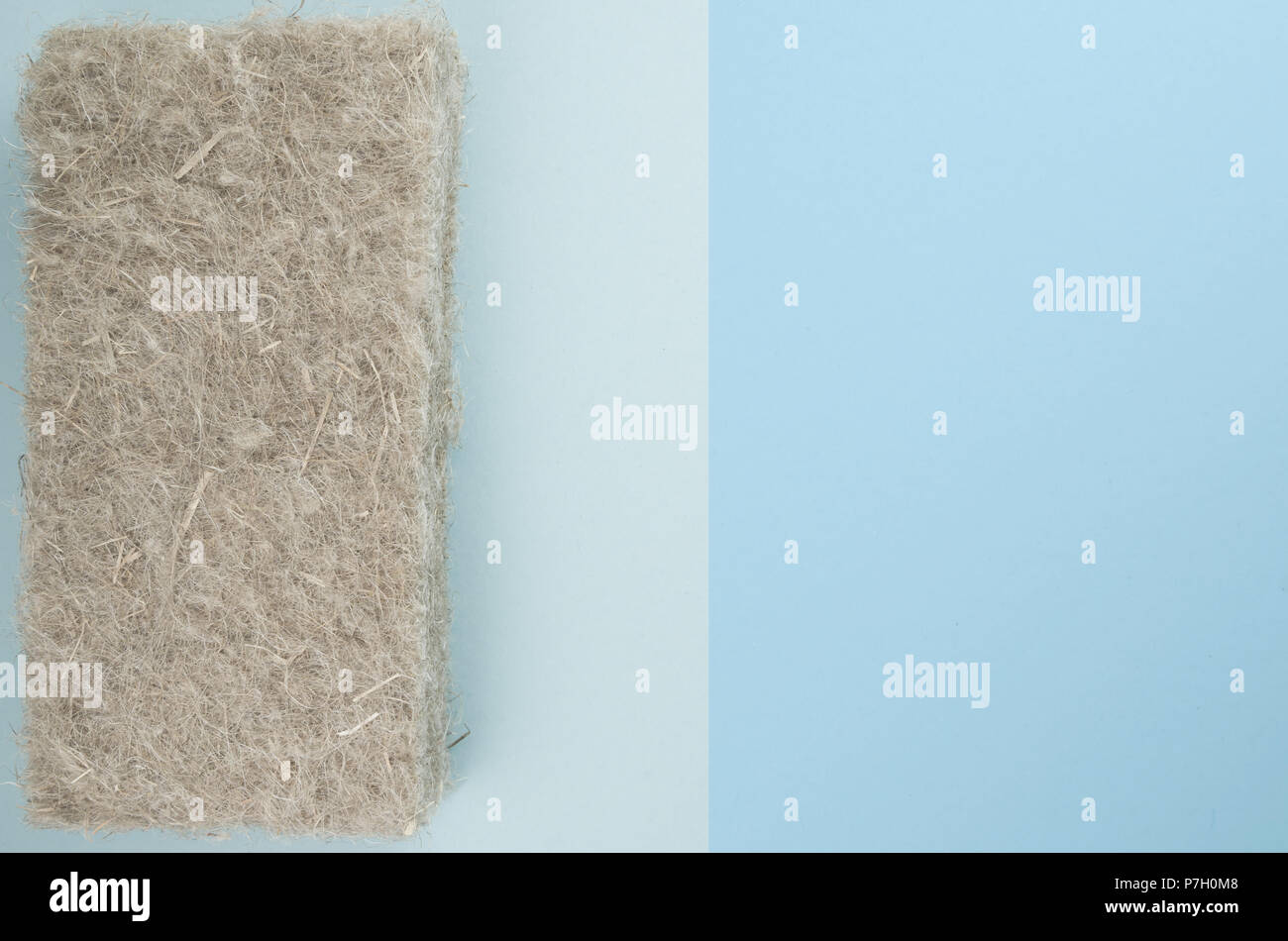 Panneau isolant mural fibre naturelle vue détaillée - concept d ...