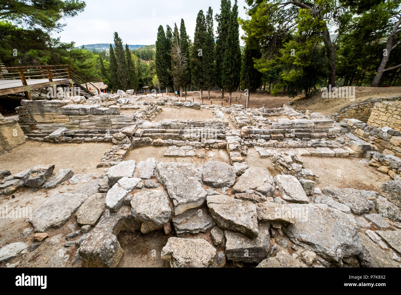Palais de la civilisation minoenne, excavations, Palais de Knossos ...