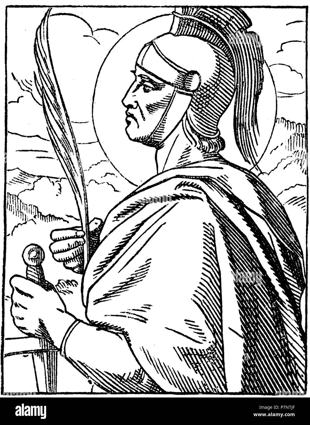 Saint wolfgang of regensburg Banque d'images noir et blanc - Alamy