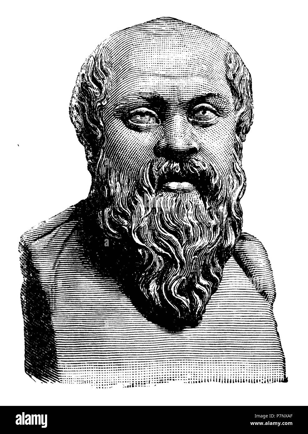 Portrait socrate Banque d'images noir et blanc - Alamy