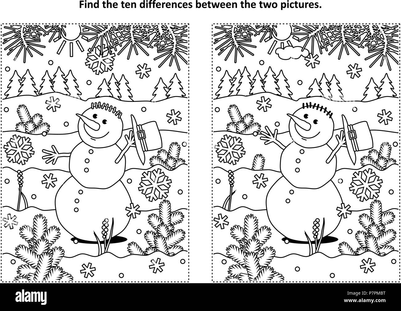 Vacances d'hiver, le Nouvel An ou à thème de Noël trouver les 10 ... Vacances d'hiver, le Nouvel An ou à thème de Noël trouver les 10 ...