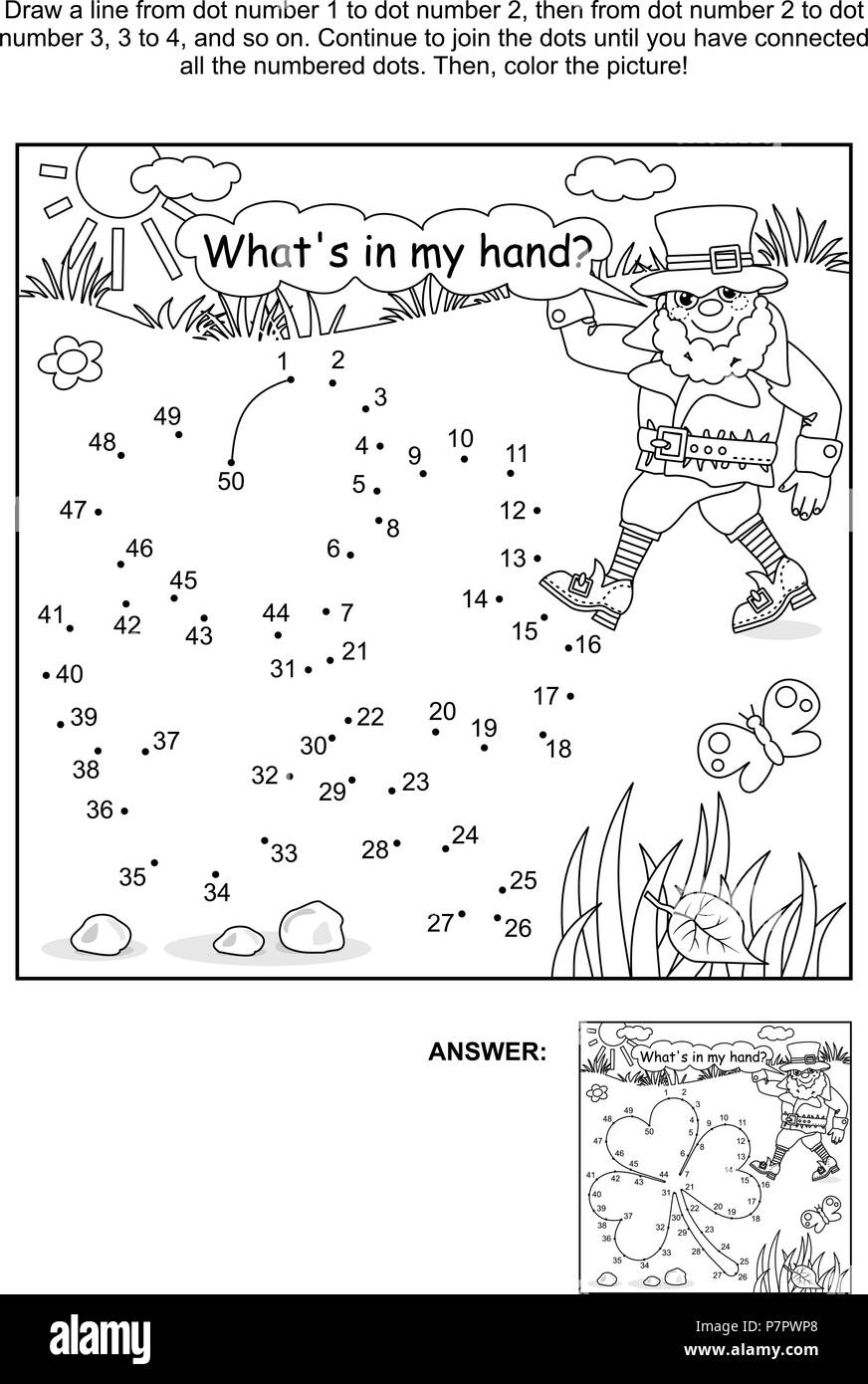 Sur le thème de la Saint-Patrick relier les points photo puzzle et ...