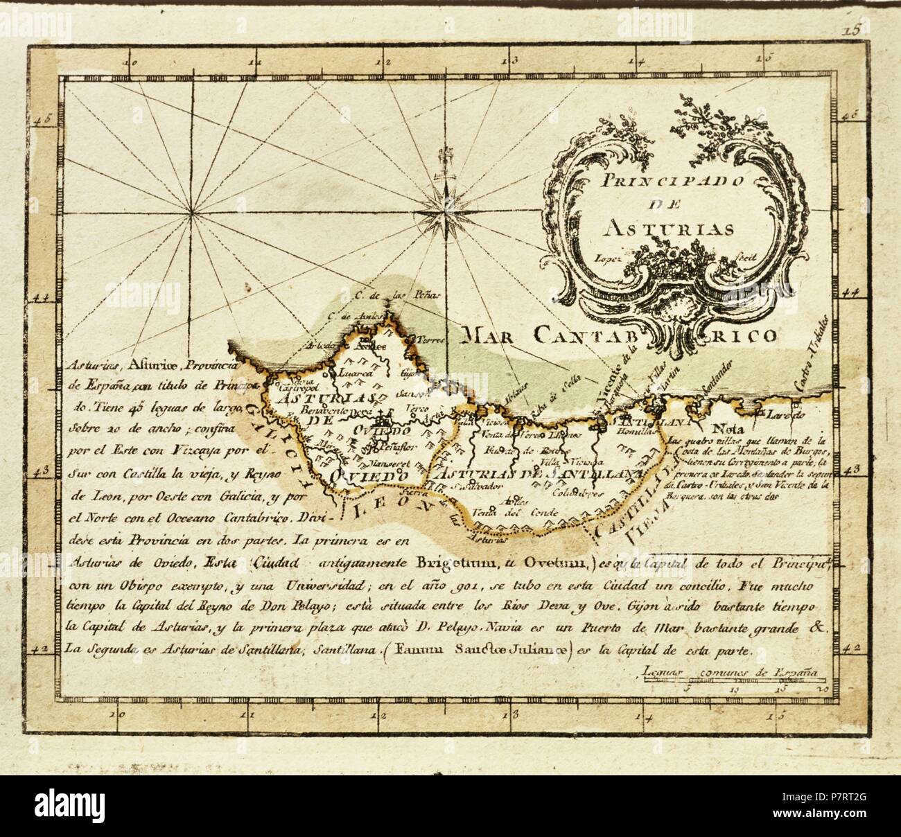 Asturias map Banque de photographies et d’images à haute résolution - Alamy