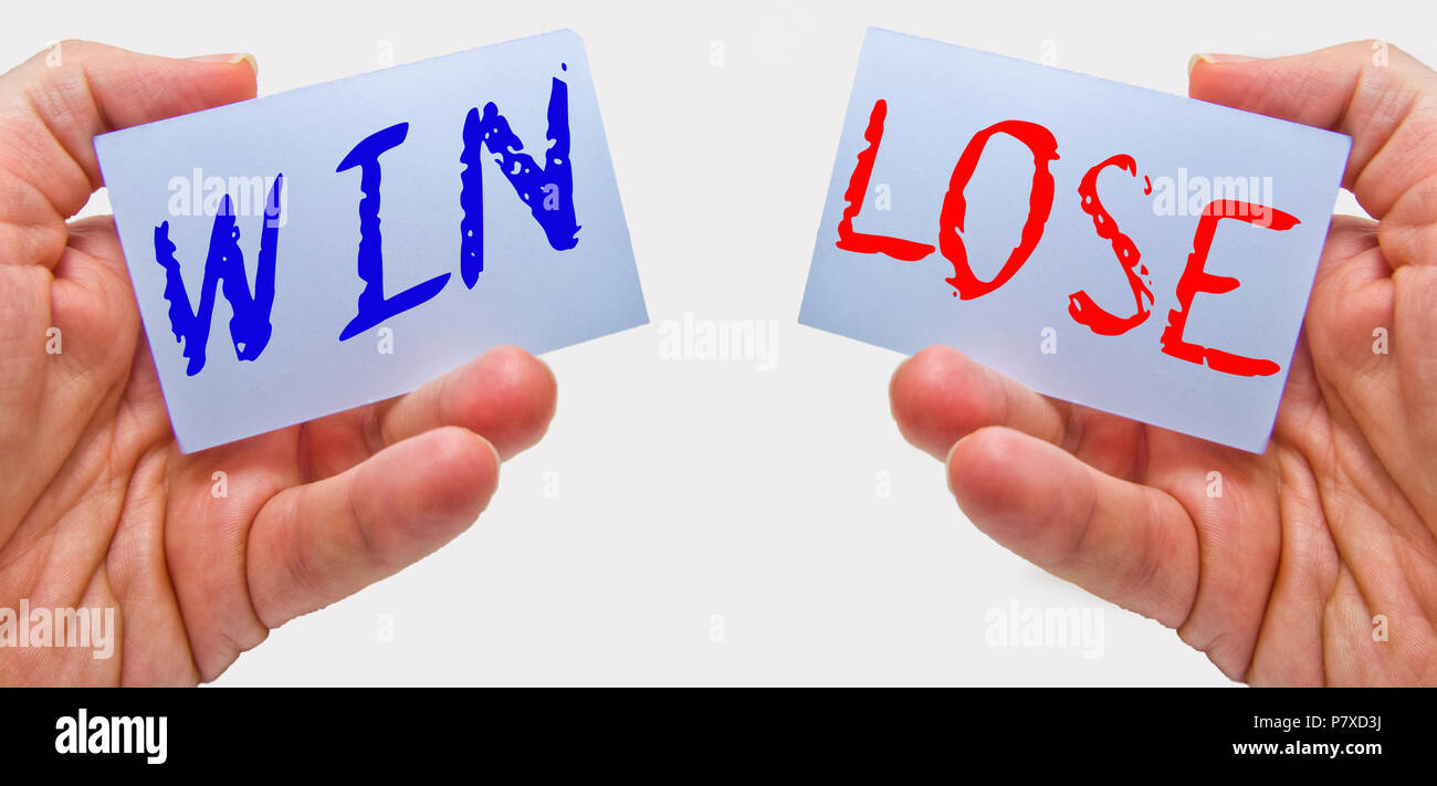 Win or lose concept Banque de photographies et d’images à haute ...
