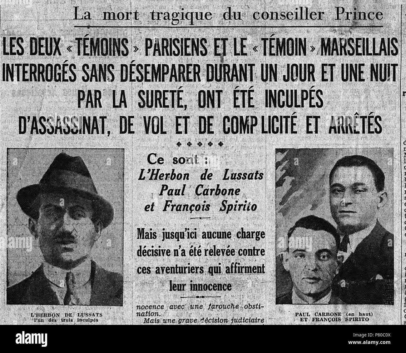 304 Paul Carbone - François Spirito - Gaëtan de Lussats - Le Matin - 30 ...