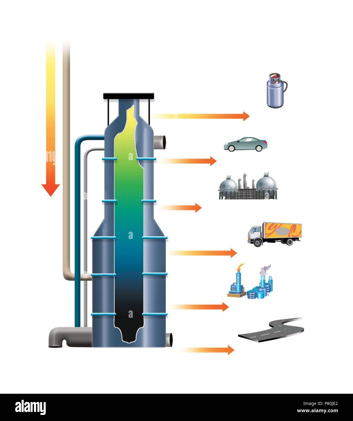 Distillation fractionnée Banque de photographies et d’images à haute ...