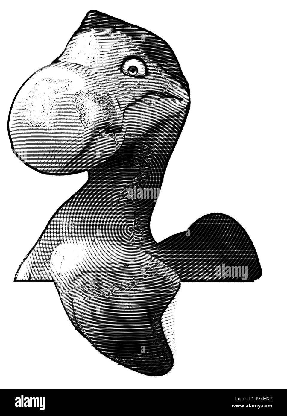 Dodo illustration Banque d'images noir et blanc - Alamy