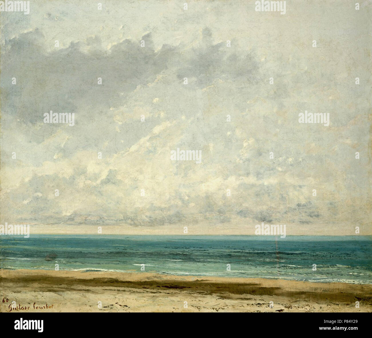 Gustave courbet the calm sea Banque de photographies et d’images à ...