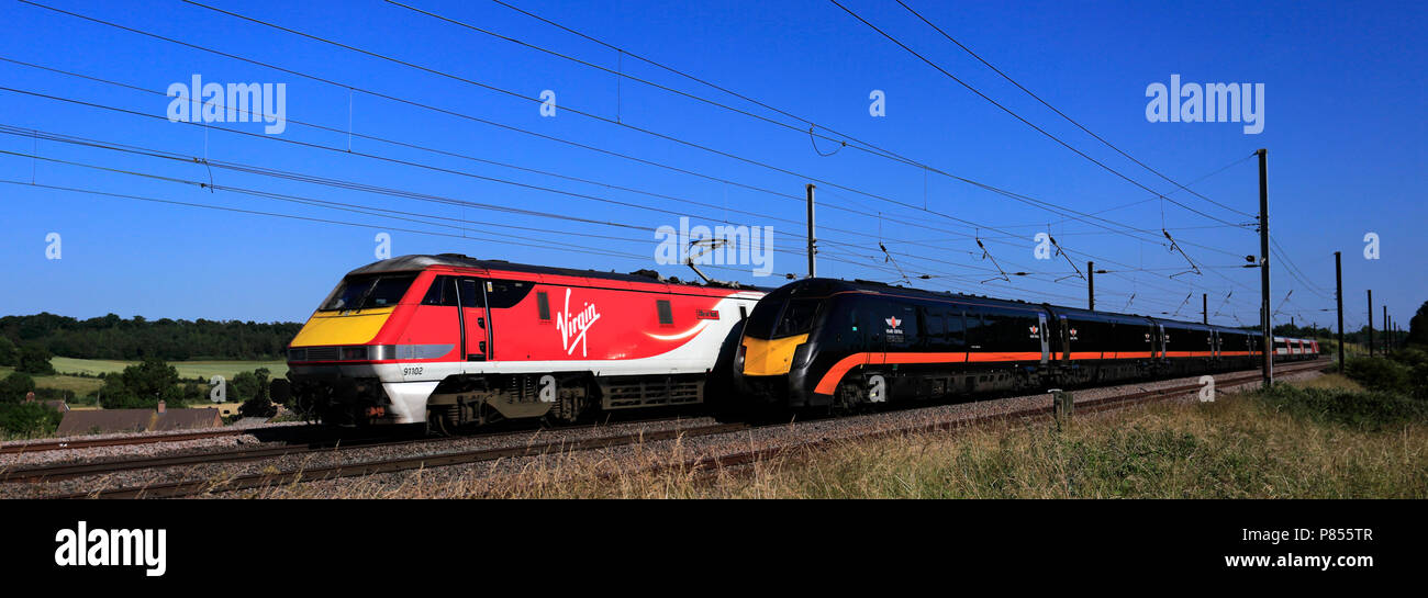 Virgin trains class 91 locomotive Banque de photographies et d’images à ...