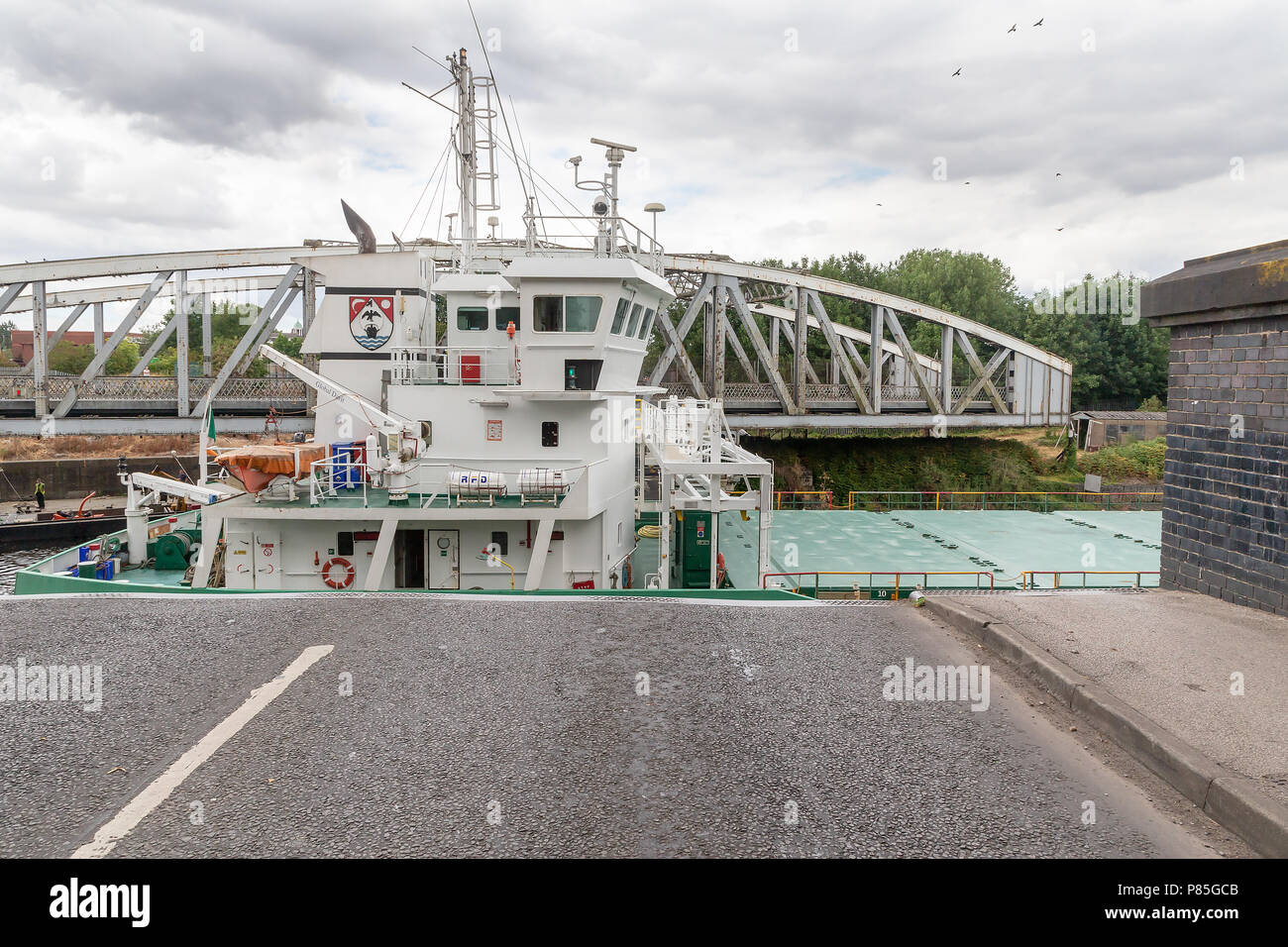 Commandes pour un pont tournant de canal Banque de photographies et d ...