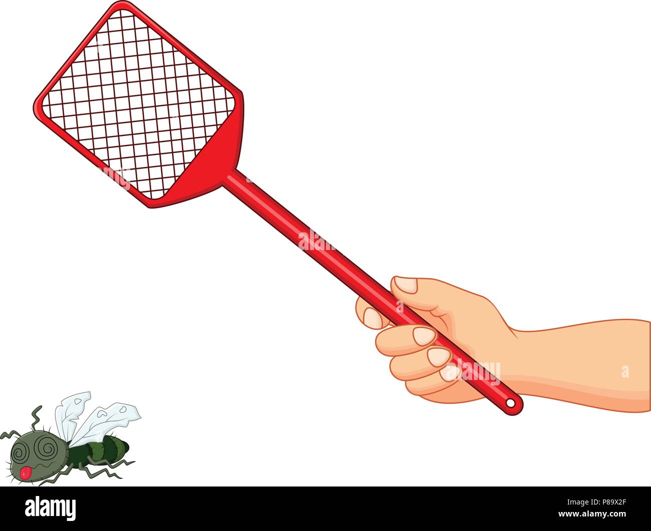 Tuer la mouche Banque d'images vectorielles - Alamy